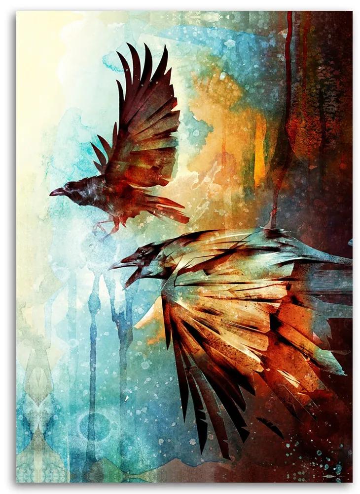 Gario Obraz na plátně Dva letící ptáci - Barrett Biggers Rozměry: 40 x 60 cm