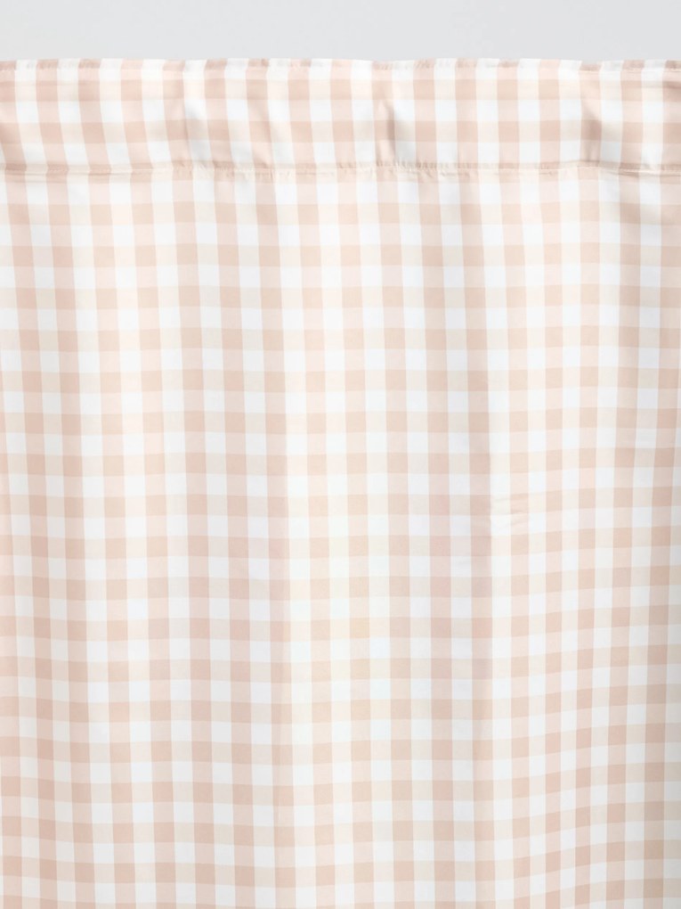 Sinsay - Curtain on tape with check pattern - béžová