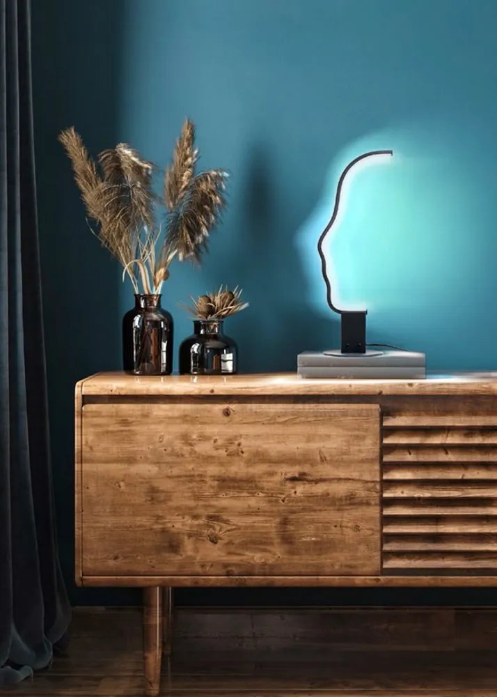 Designová stolní lampa Face