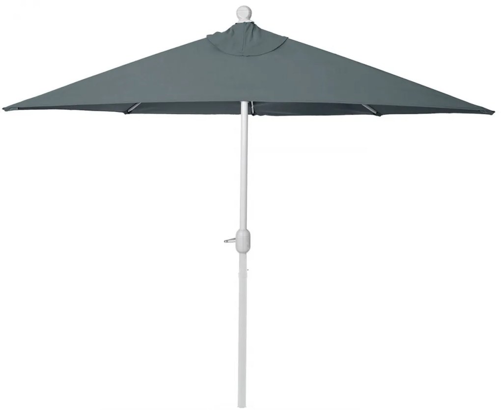 Slunečník půlkruh Parla - polyester/hliník - 270cm antracit bez podstavce