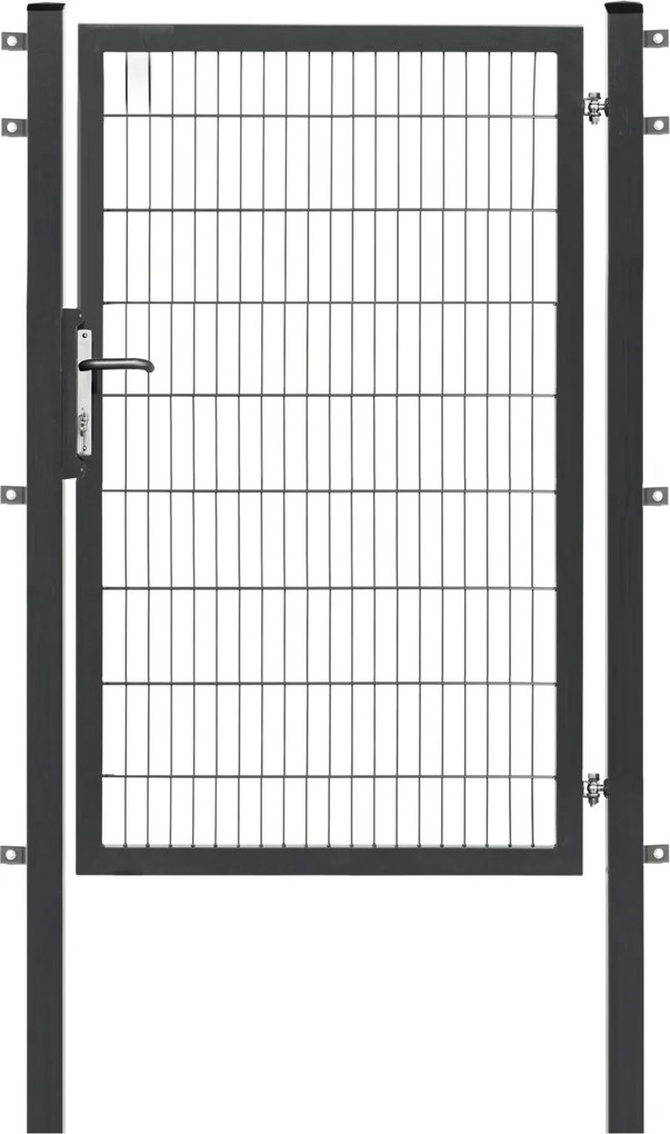 Floraworld Jednokřídlá branka Premium dvojitá výplň antracitová 120 x 180 cm