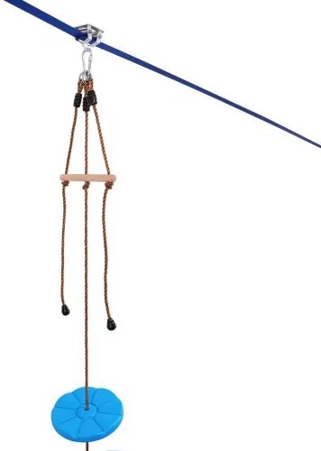 Sada lanové dráhy pro děti a dospělé, 15,8 m Sada lanové dráhy do 226,8 kg