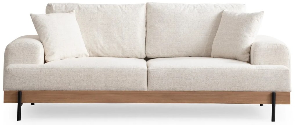 Hanah Home Třímístná pohovka ETI dub bílá 220 cm