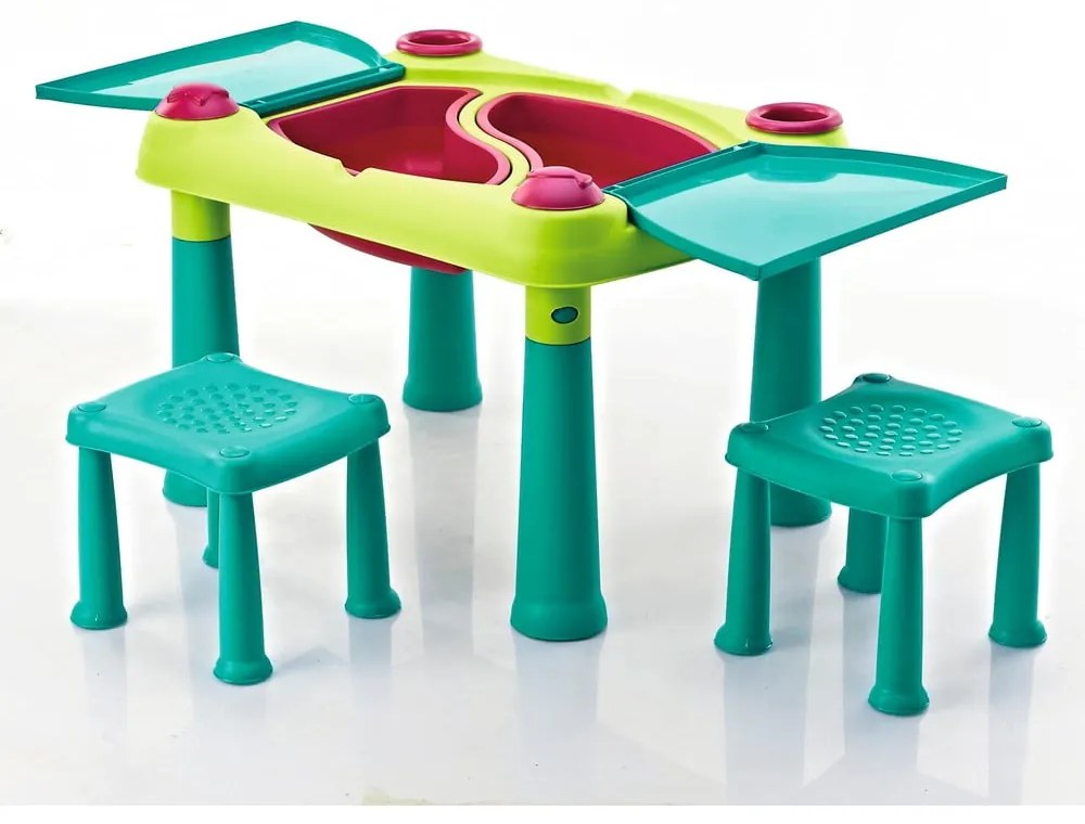 Set dětského herního stolu a 2 židliček Curver Creative