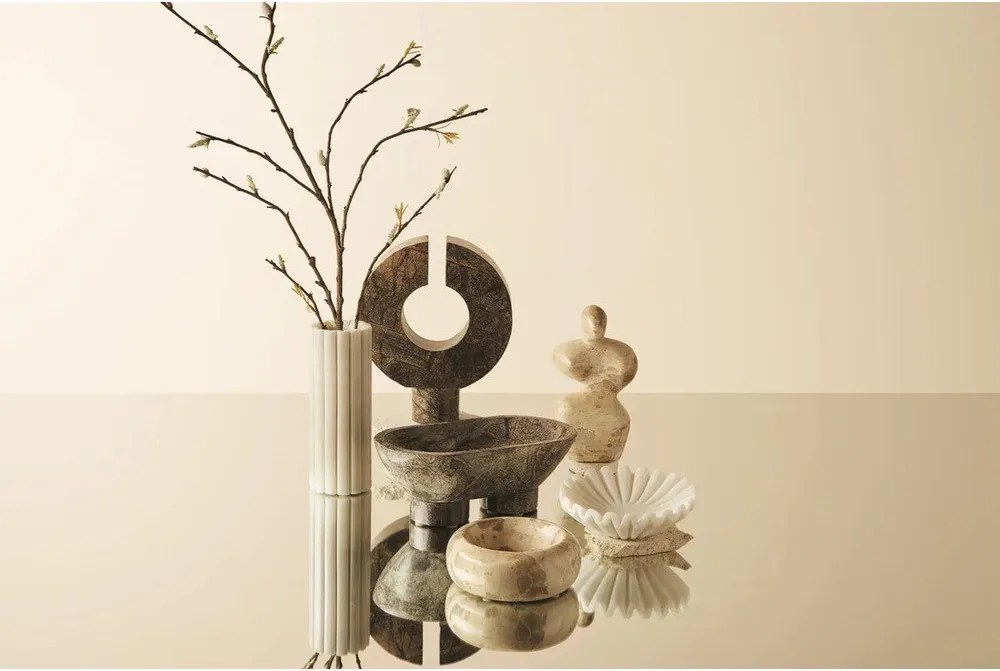Bílá mramorová váza (výška 20 cm) Savio – Premier Housewares