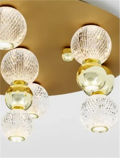 Stropní svítidlo LED se stmíváním Brille 66 zlaté
