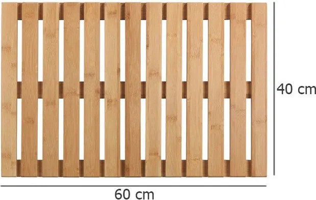 Dřevěná bambusová podložka, koupelna platforma, Wenko
