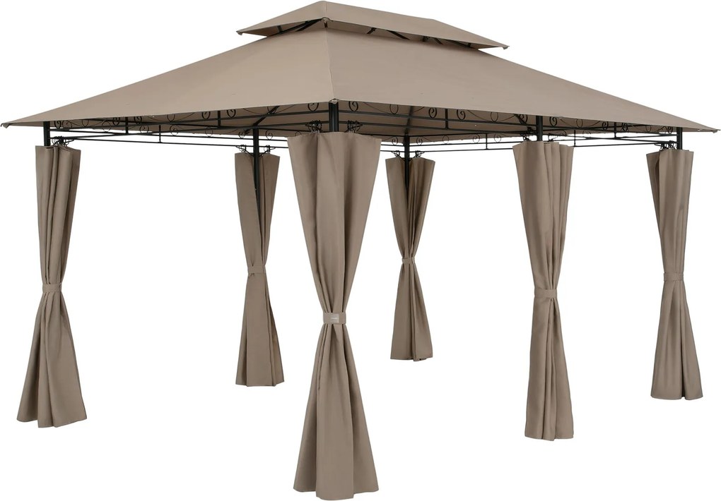 Deuba Zahradní altán Topas 4x3 m - taupe