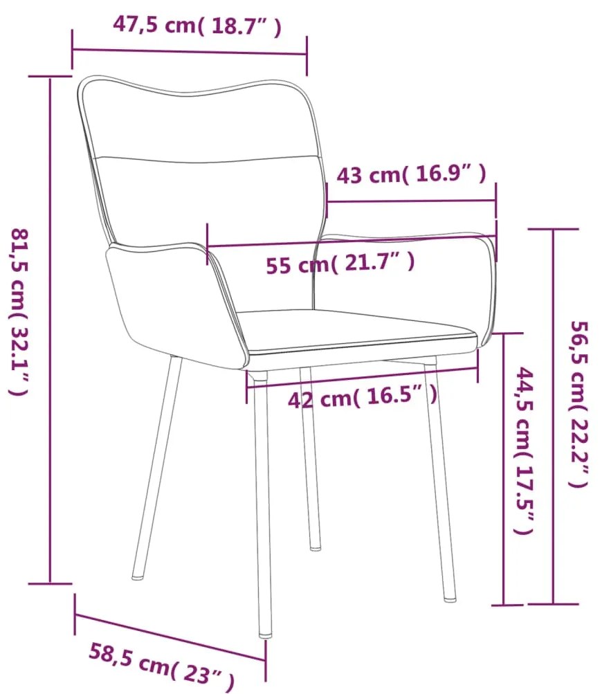 Jídelní židle 2 ks růžové samet,  344824