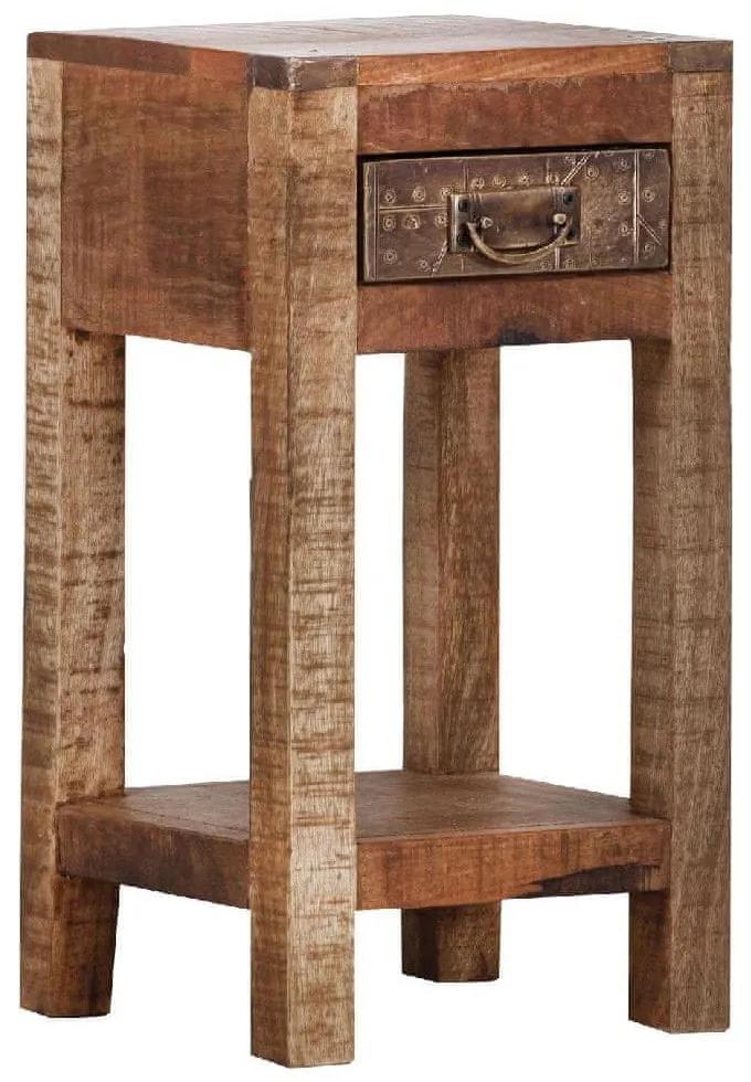 Massive home Dřevěný odkládací stolek Medita - výběr velikosti