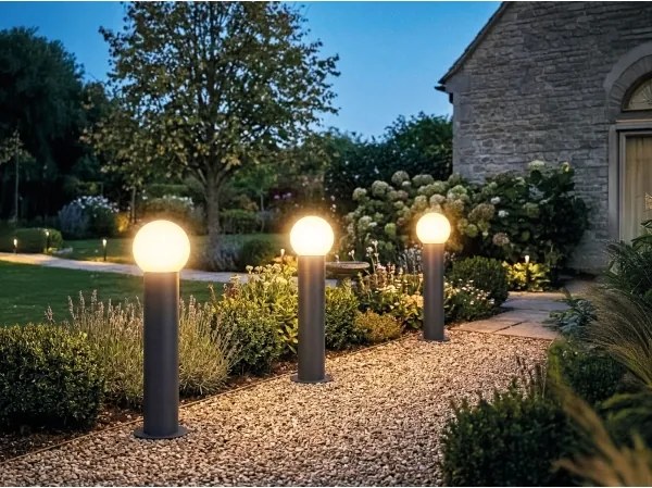 Kanlux 46083 - Venkovní lampa STONO 1xE27/15W/230V 50 cm IP65 antracit
