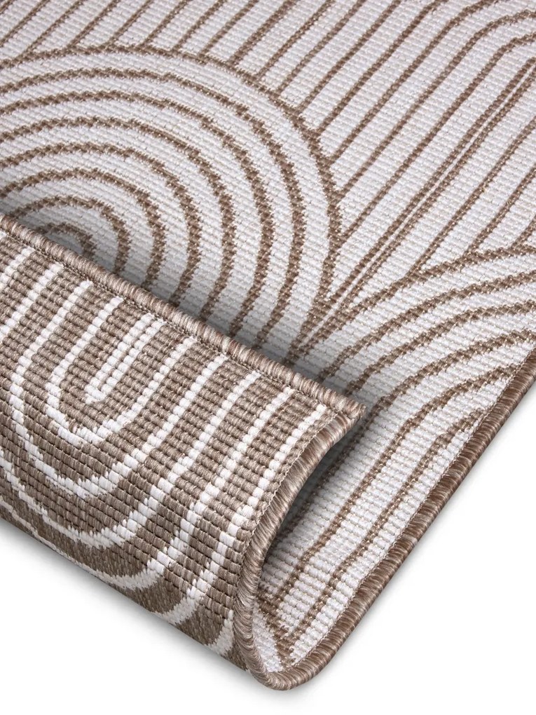 Hanse Home, Kusový koberec Pangli 105850 Linen – na ven i na doma, 120x170, hnědá, chodba / předsíň