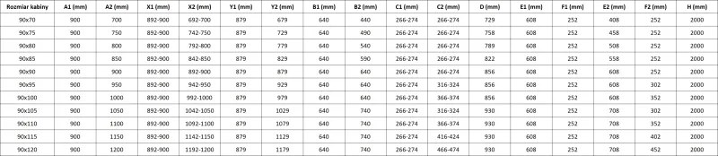 Mexen Lunar Duo, výklopný sprchový kout 90 x 90 cm, 8mm čiré sklo, bílý profil, 834-090L-090P-20-00