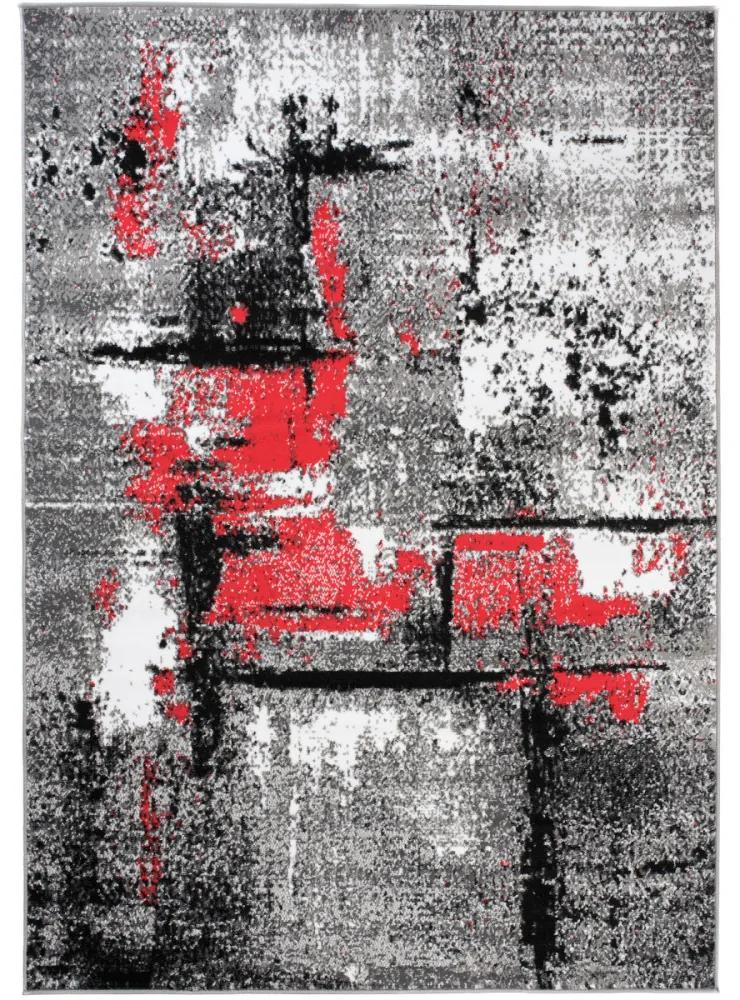 Kusový koberec PP Jonor šedočervený, Velikosti 140x200cm