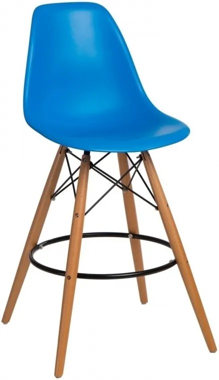 Designová barová židle DSW, modrá