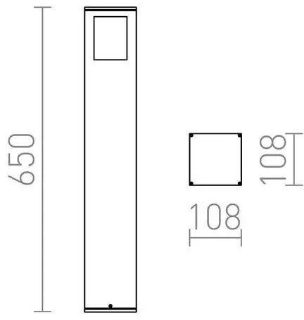 RED - Design Rendl - R10433 - Venkovní lampa PONDER 1xE27/18W/230V IP44 černá