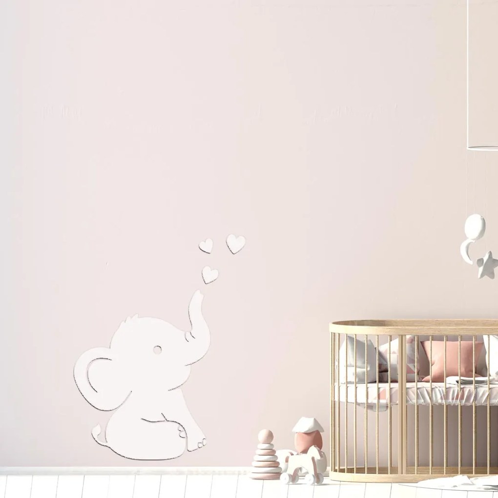 dřevo života Dřevěná dekorace BABY SLON Zvolte barvu dekoru: Buk, Rozměry šxv (cm): 60x76