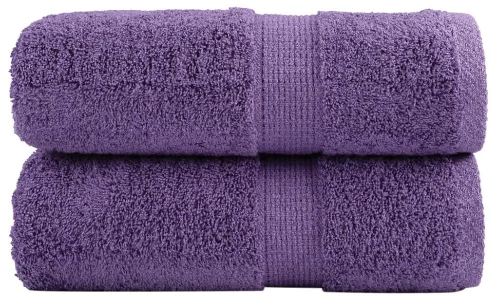 Premium ručníky SOLUND 2 ks fialové 30 x 50 cm 600 g/m² 137350