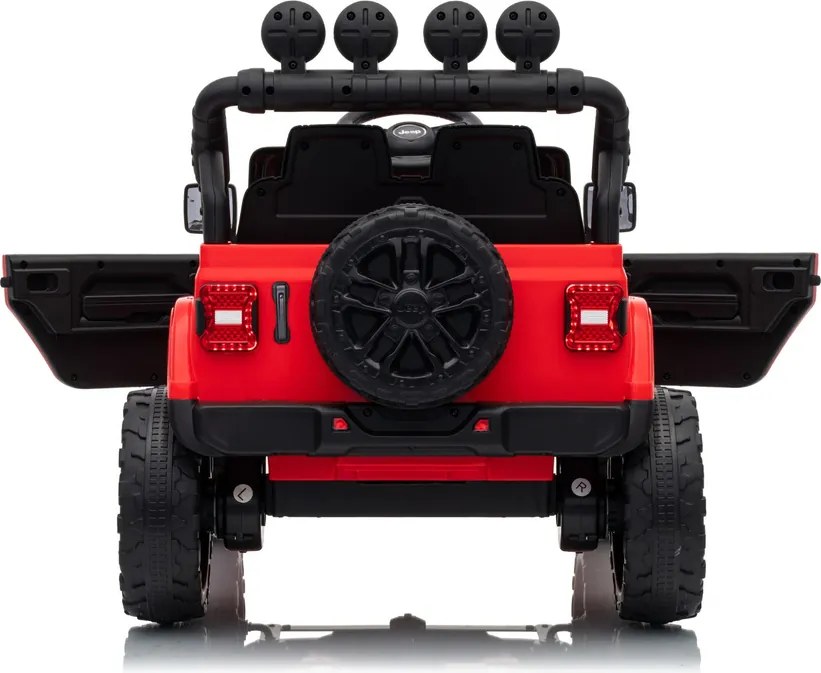 LEAN CARS Akumulátorové vozidlo Jeep Rubicon DK-JWR558 24 V, červené