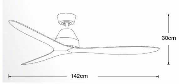Lucci air 213044 - Stropní ventilátor WHITEHAVEN 1xGX53/18W/230V černá + DO