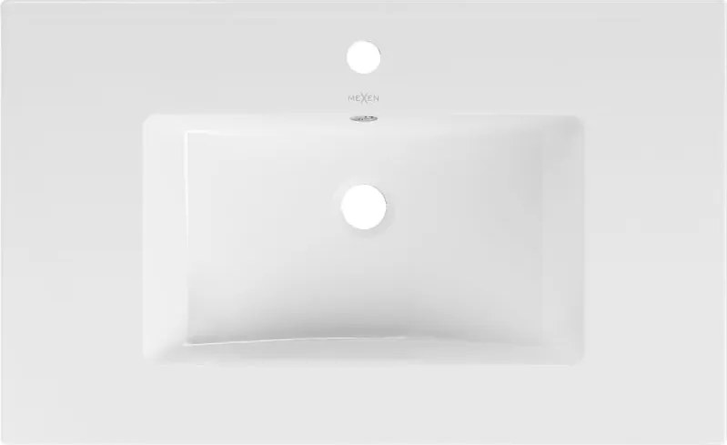 Mexen Atena vestavné umyvadlo 76 x 46 cm, bílá - 25017500
