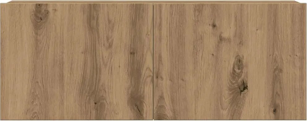 Sada 6 kusů nástěnné TV skříňka dub artisan kompozitní dřevo 3329150