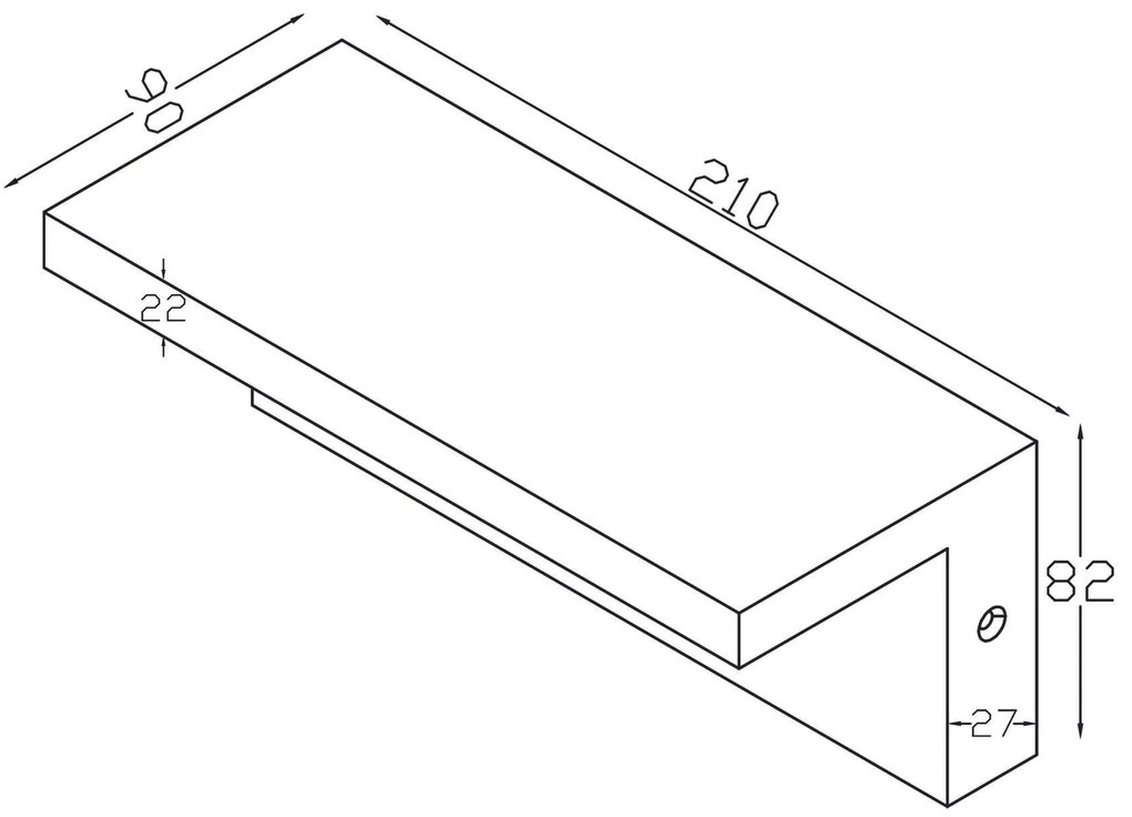 TOP LIGHT Světlo nástěnné Elon, PIR, Černá