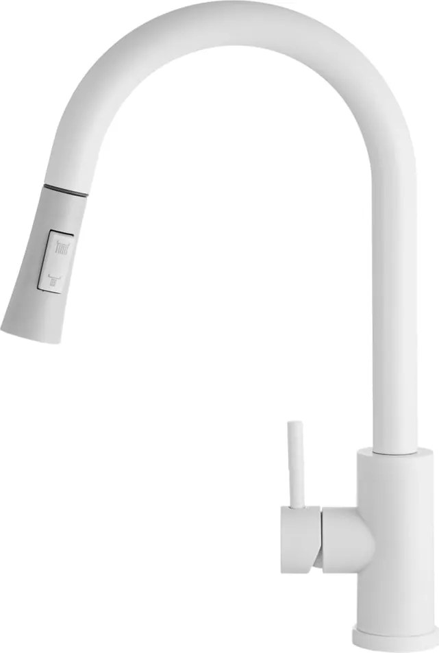 Gamma Taru Slim, vysoká dřezová baterie h-400, bílá, GMA-BTS-WH