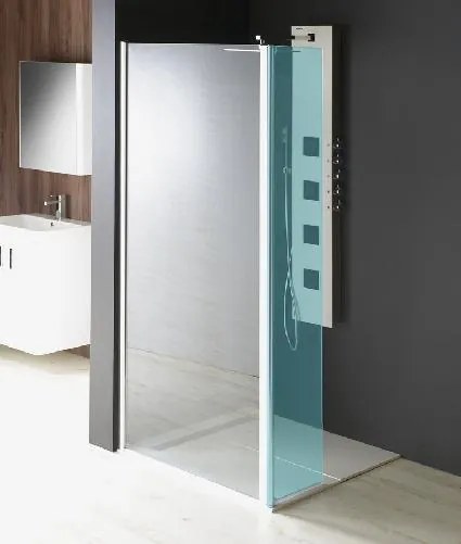 Polysan Modular Shower - Pevná sprchová stěna, pro připojení otočného panelu, 800 mm, čiré sklo MS3A-80
