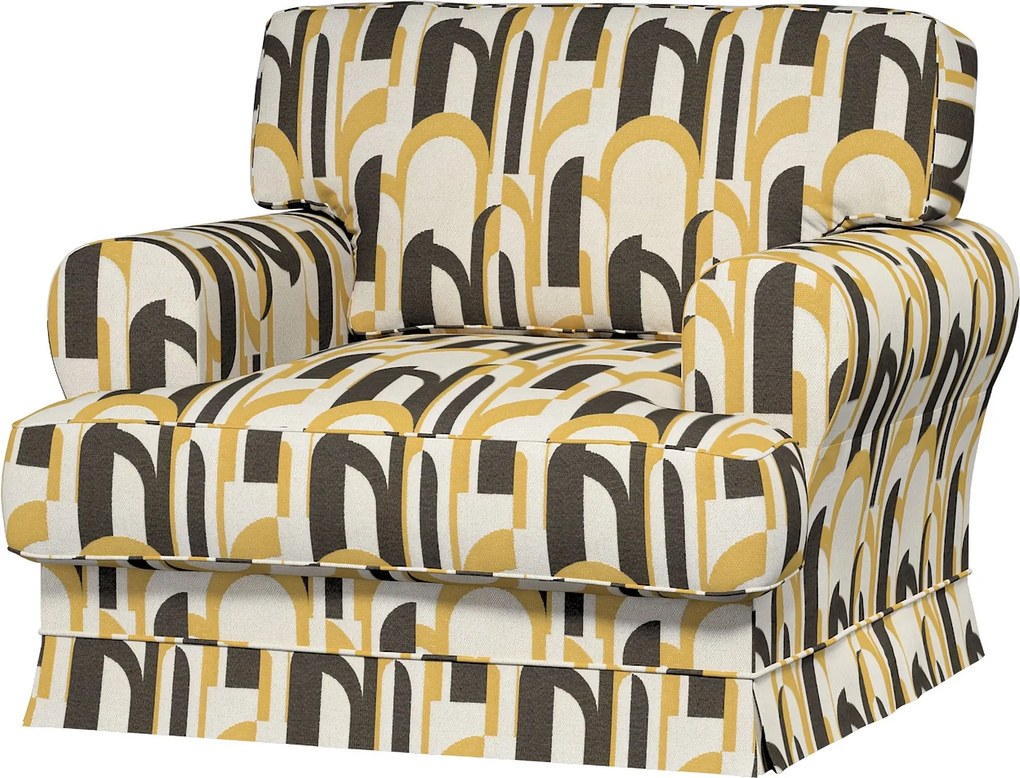 Potah na křeslo IKEA Ekeskog barva vícebarevná látka pletený vzor, vzorované
