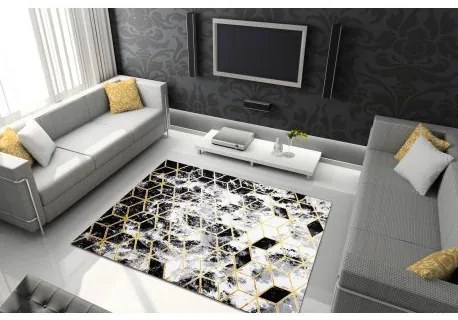 Koberec moderni 3D GLOSS 409A 82 Krychle stylový, glamour, art deco
