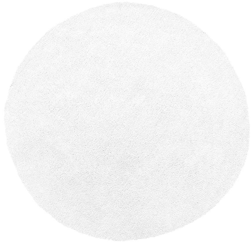 Koberec bílý kruhový ø140 cm DEMRE
