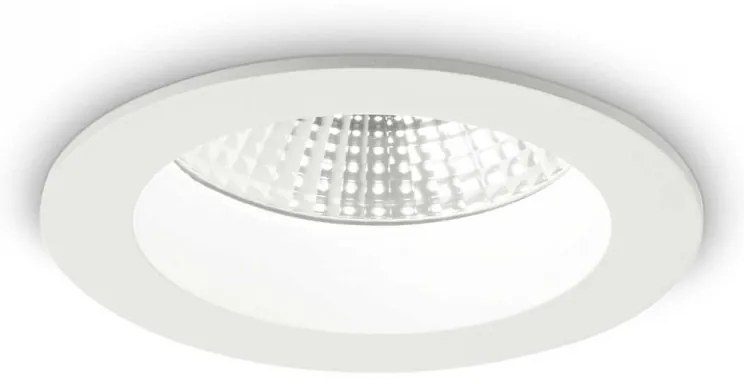 Ideal lux 193458 led zápustné stropní bodové svítidlo basic accent 1x10w | 1000lm | 3000k | ip44 - bílá
