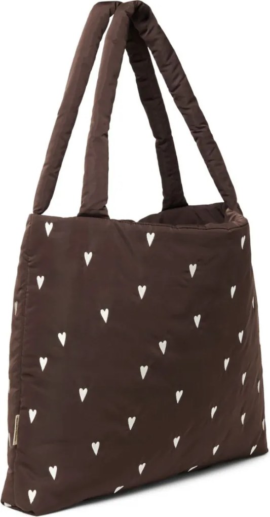 Studio Noos Puffy Mom Bag Brown Hearts