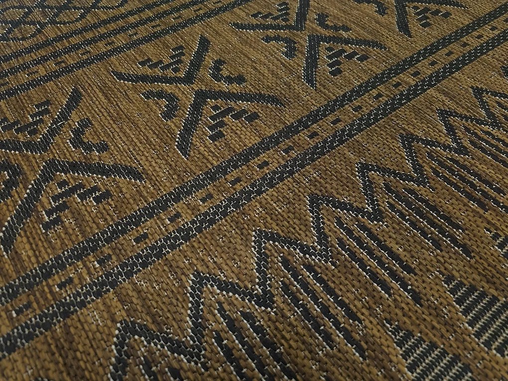 BE Koberec Eqos 0002 BROWN - hnědý obdélníkový Rozměr: 40x60 cm