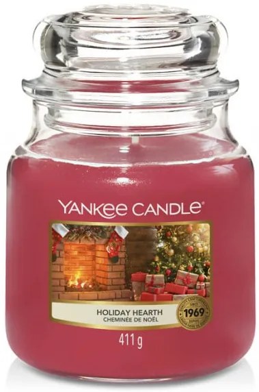 Aromatická svíčka, Yankee Candle Holiday Hearth, hoření až 75 hod