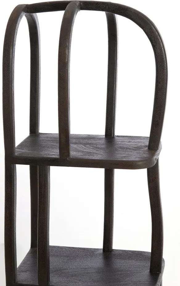 Regál z mangového dřeva v tmavě přírodní barvě 53x175x40 cm Lowe – Light & Living