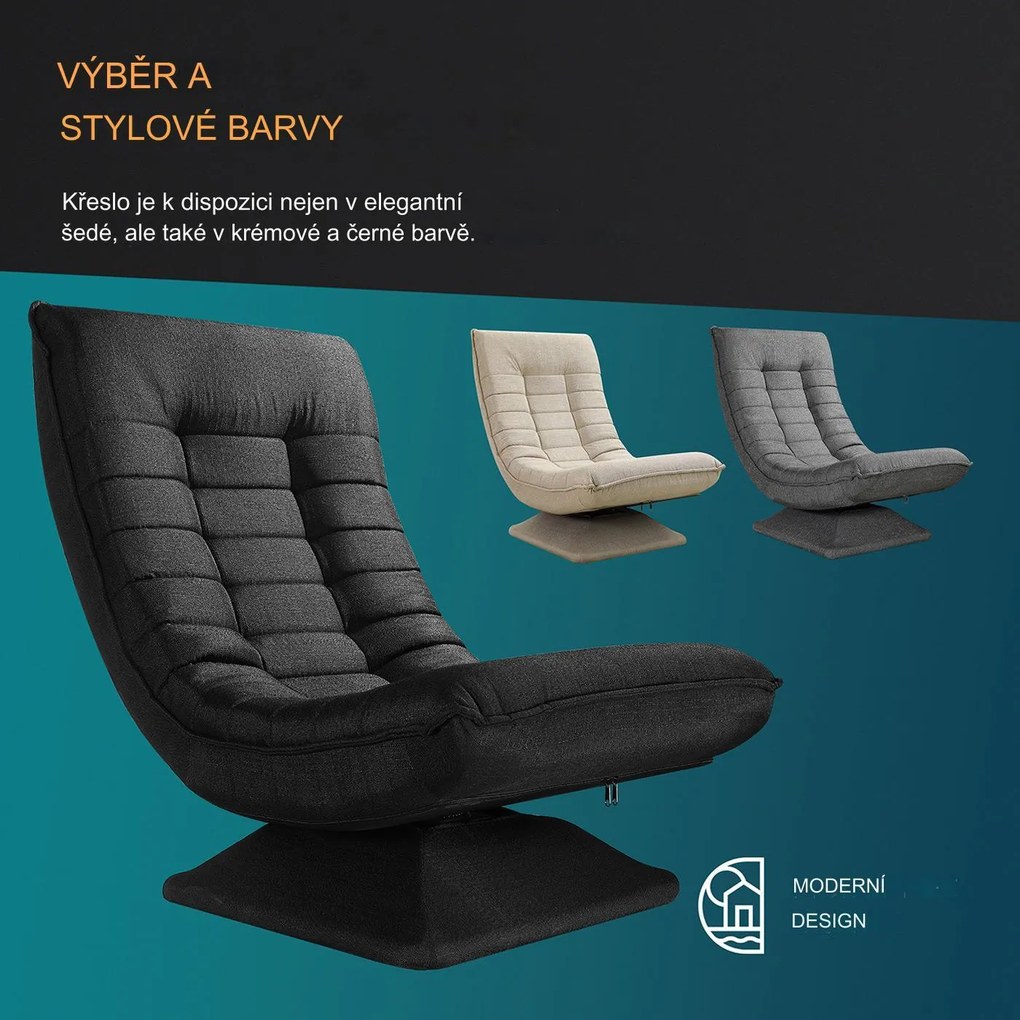 Deuba Relaxační křeslo - černé