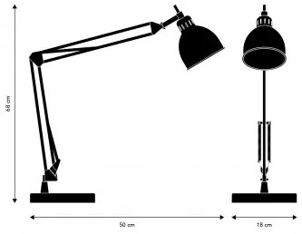 Stolní lampa JOB FRANDSEN, bílá mat Frandsen lighting 570245