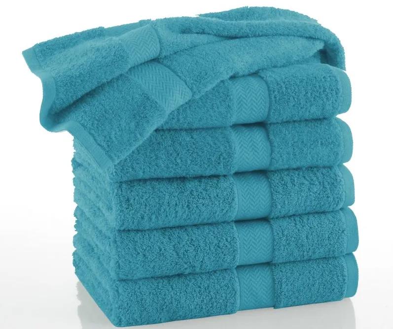 Měkký froté ručník Piruu 30x50 cm / 500 g/m2 / mořská modrá