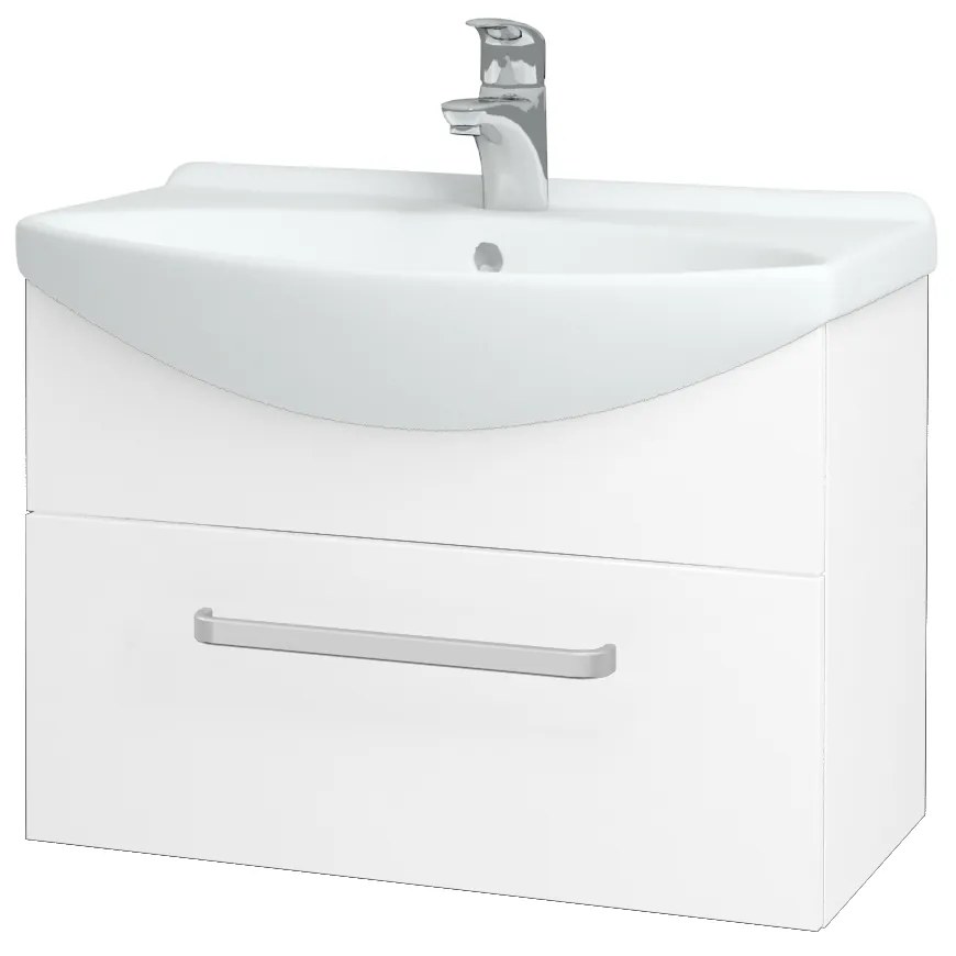 Dřevojas Koupelnová skříň TAKE IT SZZ 65 Varianta: N01 Bílá lesk / Úchytka T04 / D15 Nebraska