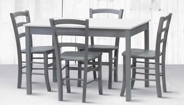Stima Jídelní stůl TWIN | Délka stolu: 120,Odstín: bílá-šedá