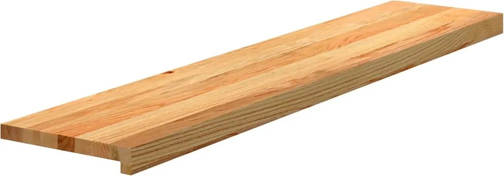 Nášlapy na schody 16 ks světle hnědé 120x30x2 cm masivní dub 3283000