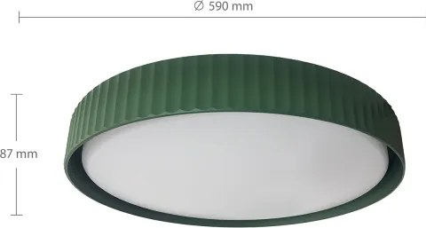 Brilagi -LED Stmívatelné stropní svítidlo LUCIA LED/60W/230V pr. 59 cm zelená+DO