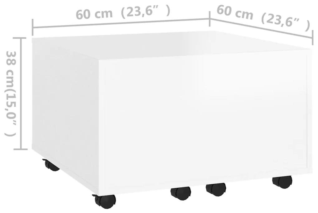vidaXL Konferenční stolek bílý 60 x 60 x 38 cm dřevotříska