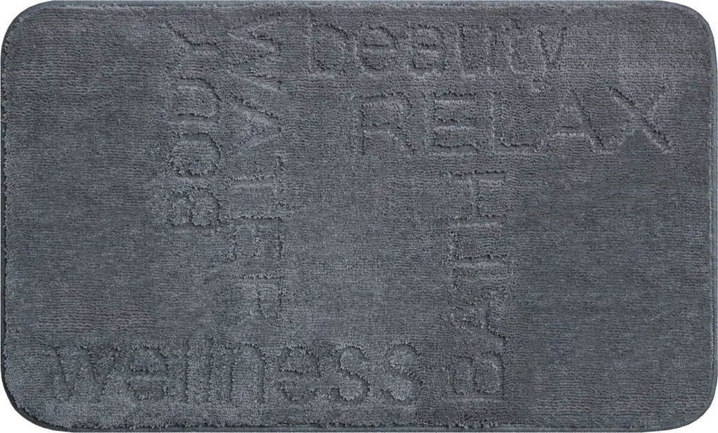 LineaDue FEELING - Koupelnová předložka antracitová Rozměr: 65x115 cm