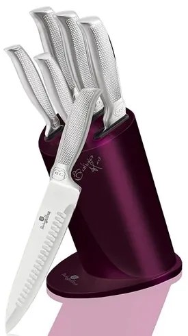 BERLINGERHAUS Sada nožů ve stojanu Royal Purple Metallic Line BH-2269 6 ks