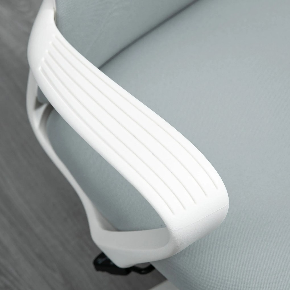 Kancelářská židle Vinsetto s funkcí naklápění, výškově nastavitelná, ergonomická počítačová židle, otočná PC židle pro domácí kancelář, pružná látka,…