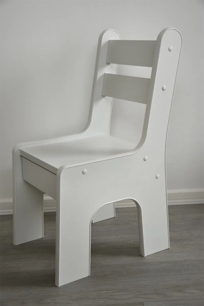 Vingo Dětský stolek a 2 židličky s šuplíky - bílá