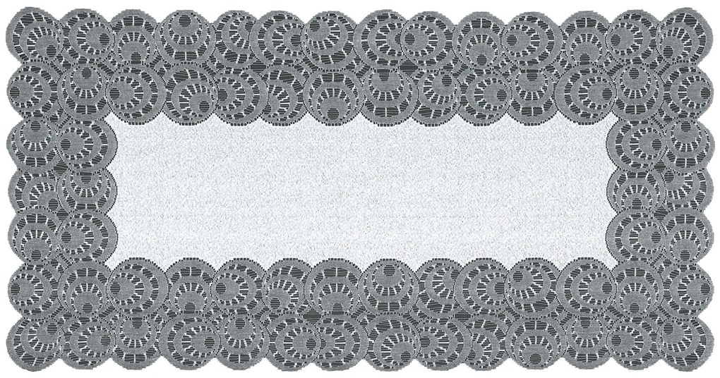 Žakárový ubrus - běhoun TOBIAS 60x120 cm šedá MyBestHome